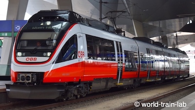 オーストリアの長距離列車 新幹線 Railjet, 特急 IC, 快速・普通 REX